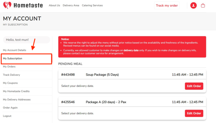 New feature : A guide to revise your delivery order dates!